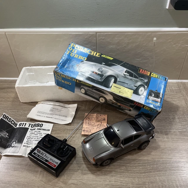 VINTAGE 1988 NIKKO Porsche 911 Turbo Remote Control Car Very Good Working Order £50.00 - PicClick UK
