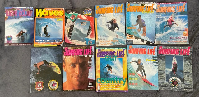 11 VTG LOT Late 80’s 90s Australia Surfing Life Magazine Surf Surfer ...