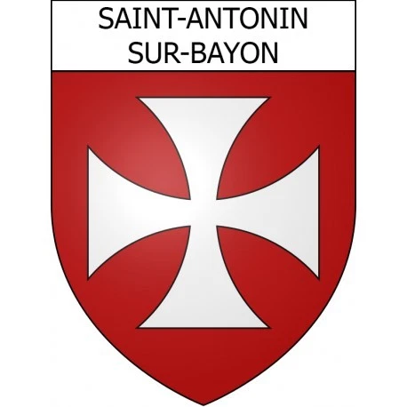 SAINT-ANTONIN-SUR-BAYON 13 VILLE Stickers blason autocollant adhésif Taille:17 c EUR 6,99 ...