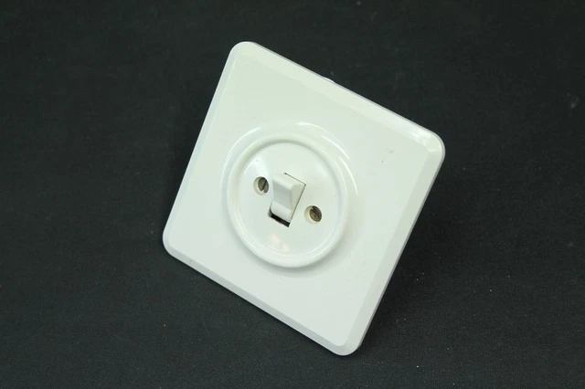 OLD SWITCH BAKELITE Flush Art Deco Light Switch Toggle Switch Square £ ...