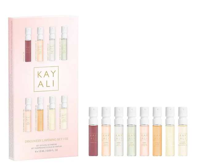 HUDA BEAUTY KAYALI 🌸 Discovery Layering Travel Set of 8 EDP x 1.5ml 🌸 ...