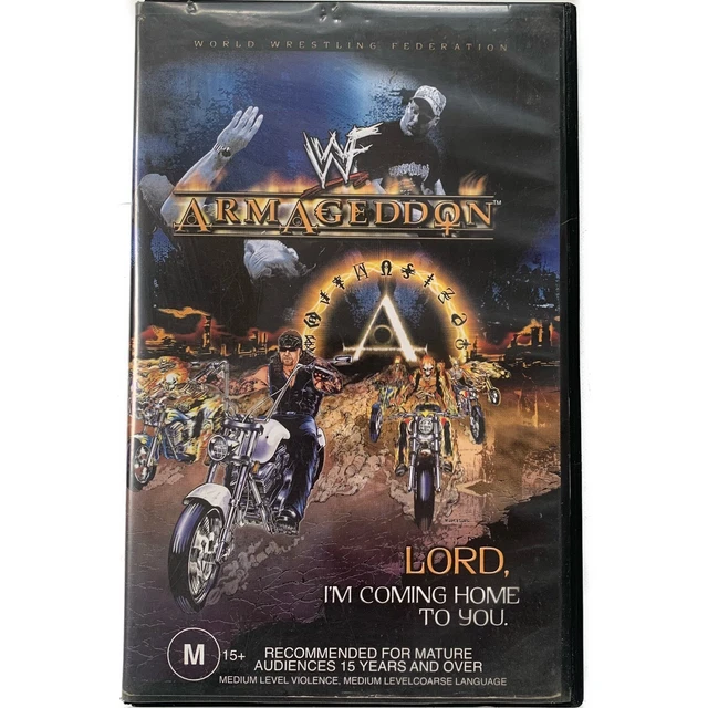 WWF ARMAGEDDON 2001 VHS Wrestling Video Tape Undertaker Stone Cold The ...