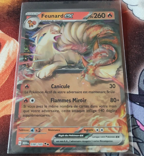 CARTE POKEMON ECARLATE et violet 151 Feunard Ex 038/165 FR NEUF EUR 12,50 - PicClick FR