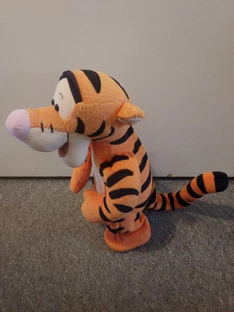 DISNEY TIGGER 1998 Vintage Bouncing Talking Jumping Plush Working £18. ...