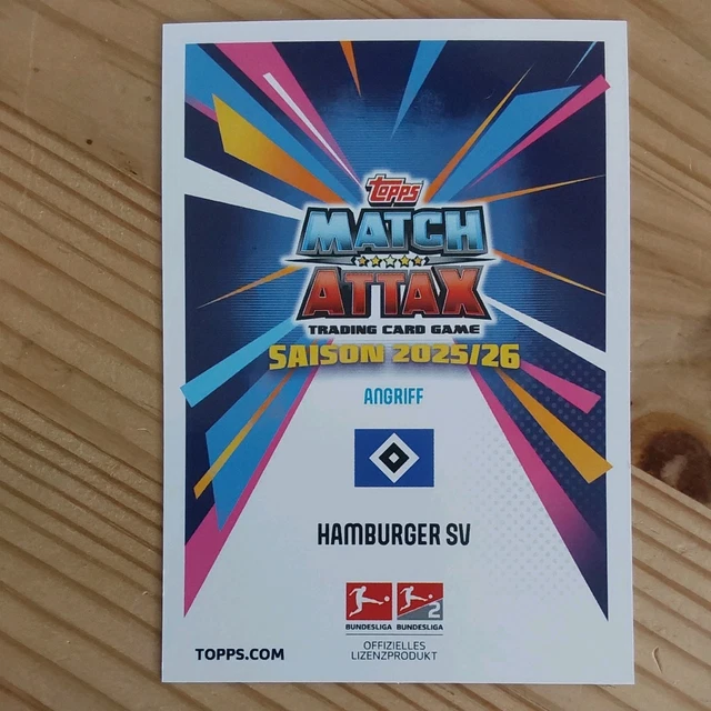 TOPPS MATCH ATTAX Bundesliga 2025-26 Nr. 349 Otto Stange Debut Rising ...