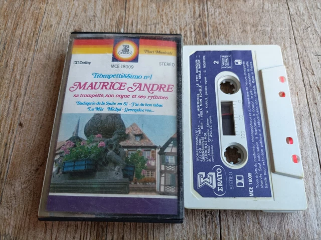MAURICE ANDRÉ TROMPETISSIMO No 1 CASSETTE AUDIO TAPE K7 MC TROMPETTE ...