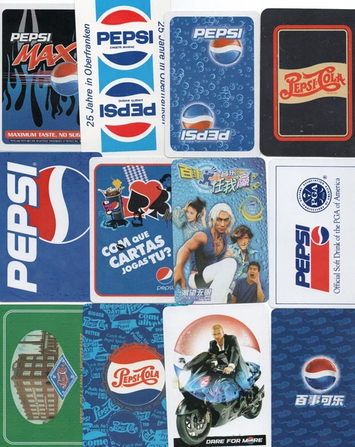 12 X RARE MODERN "Pepsi Cola" SINGLE Play Cards #a £1.99 - PicClick UK