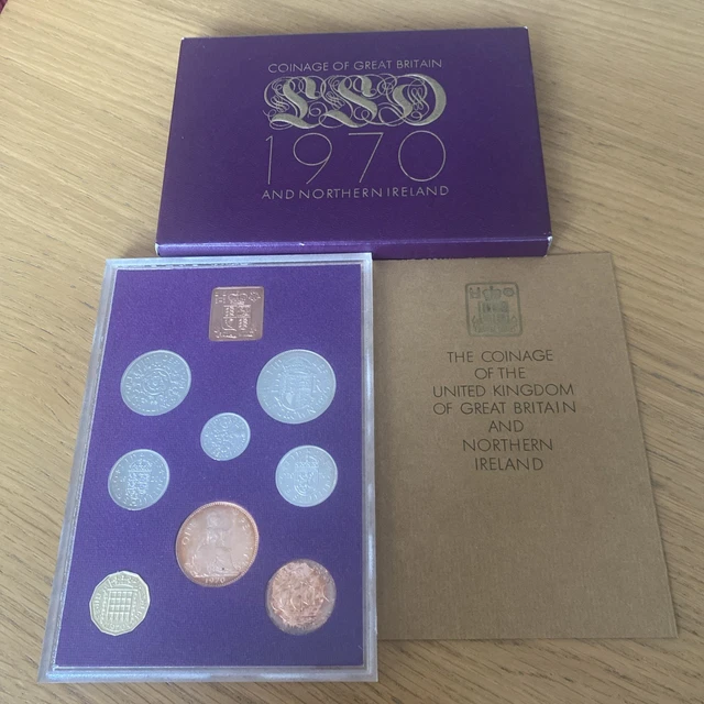 1970 ROYAL MINT Coinage of Great Britain and Northern Ireland Proof 8 ...
