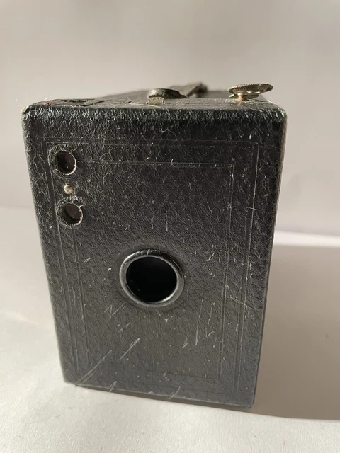 VINTAGE BLACK 1920S Retro HAWK-EYE Model B Box Camera w Box £11.11 ...