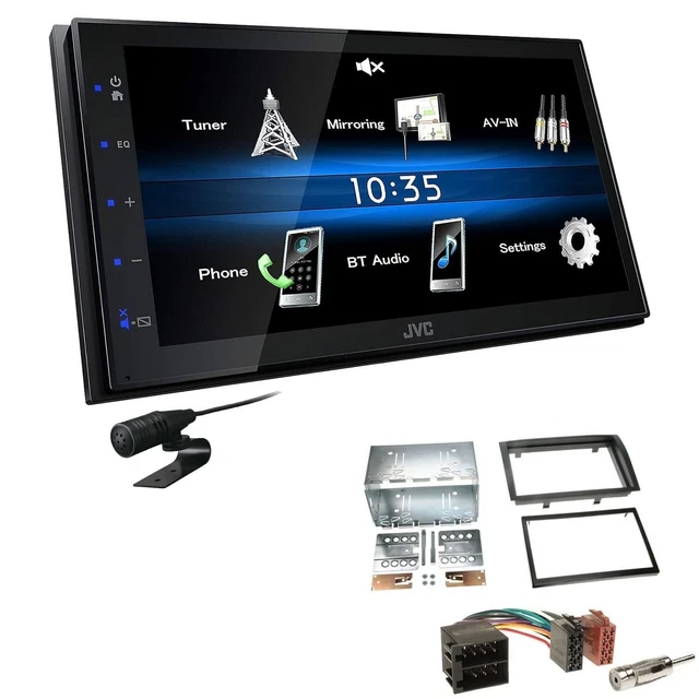 AUTORADIO JVC 2 DIN Bluetooth per Fiat Ducato dal 2006 nero bordo dritto EUR 209,90 - PicClick IT