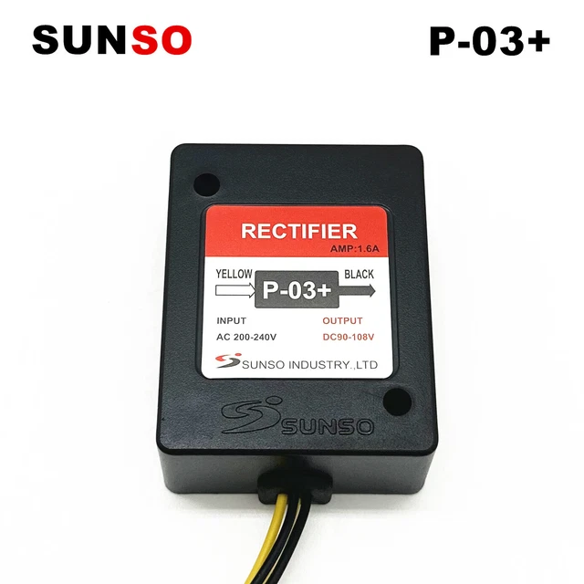 SUNSO BRAKE RECTIFIER module P-03+ AC200-240V DC90-108V 1.6A EUR 61,00 - PicClick IT