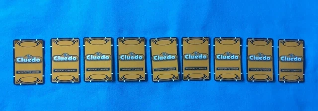 CLUEDO PASSPORT TO Murder Board Game Spares - Complete Set Of 9 Room ...