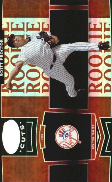 2004 COUPES CERTIFIÉES feuilles marbre rouge #293 Scott Proctor ROO ...