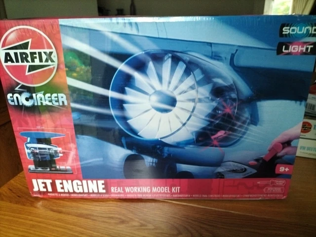AIRFIX ENGINEER REAL Working Jet Engine Model Kit With Light & Sound ...