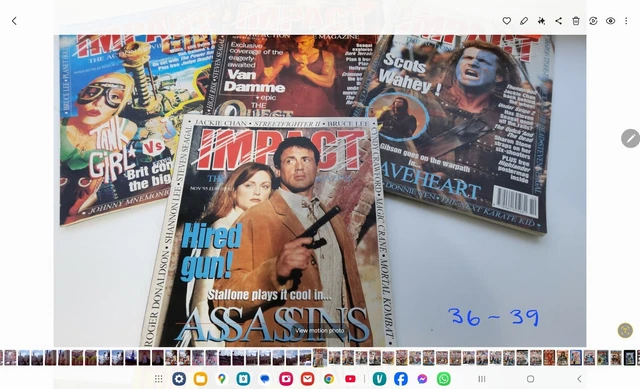 IMPACT ACTION MOVIE magazine, bruce lee, jackie chan, etc £25.00 ...