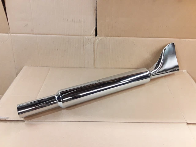 FISHTAIL MUFFLER EXHAUST Pipe 1-3/4" Harley Panhead Shovelhead Bagger ...