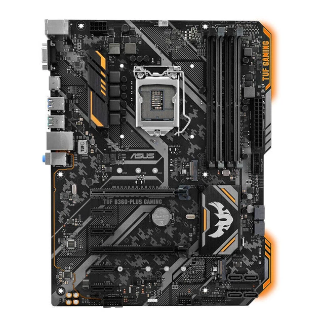 ASUS TUF B360-PLUS GAMING Motherboard Intel B360 LGA 1151 DDR4 ATX M.2 ...