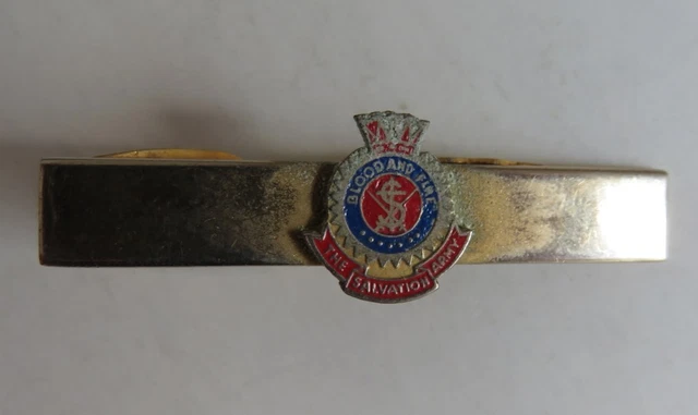 VINTAGE BLOOD AND Fire Salvation Army Tie Clasp And Pin (Inv17832) $24. ...