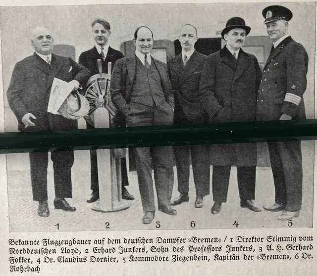 LARGE AIRCRAFT JUNKERS G38 Fokker Dornier Rohrbach Henry Ford 1930 ...