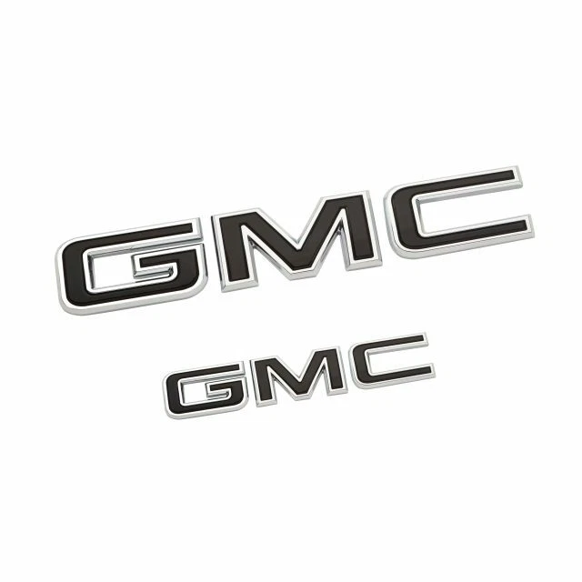 2025-2026 GMC YUKON Yukon XL DENALI Front & Rear Black Emblem Kit ...