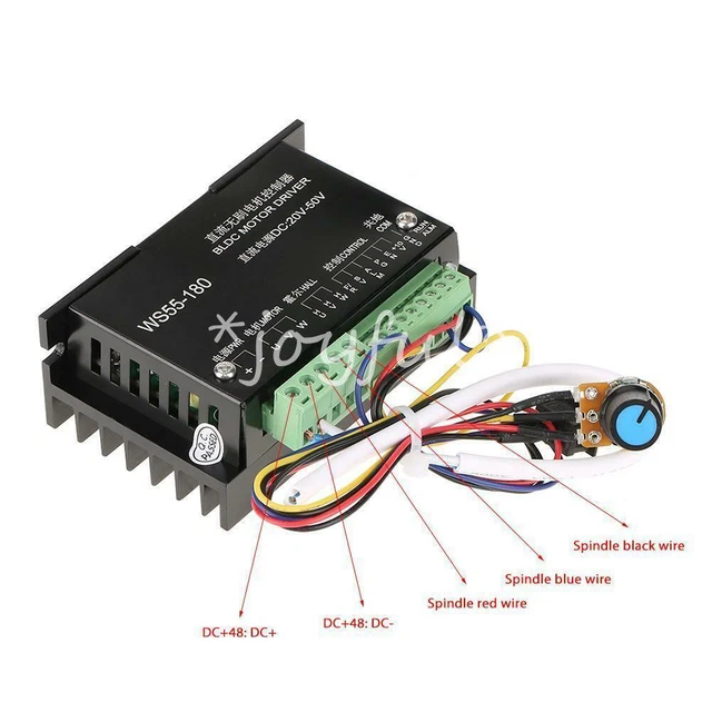 NUOVO CONTROLLER DRIVER motore BLDC mandrino brushless DC 20-50V 10A ...