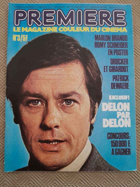 PREMIERE MAGAZINE N° 3 Alain Delon EUR 49,00 - PicClick FR
