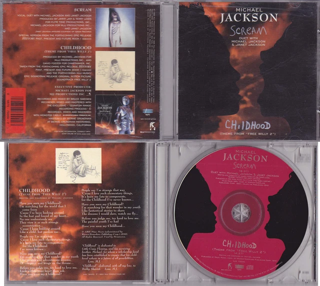 MICHAEL JACKSON JANET SCREAM CD Maxi Single 49K 78001 Collector Edition USA 1995 EUR 9,99 ...