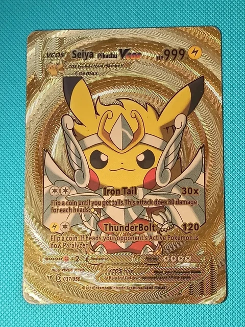 PIKACHU POKEMON SAINT Seiya Chevalier Zodiaque Cosplay Carte Prism ...