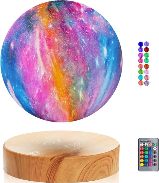 MAGNETIC LEVITATING MOON Lamp 16 Colors Floating LED Light £173.20 ...