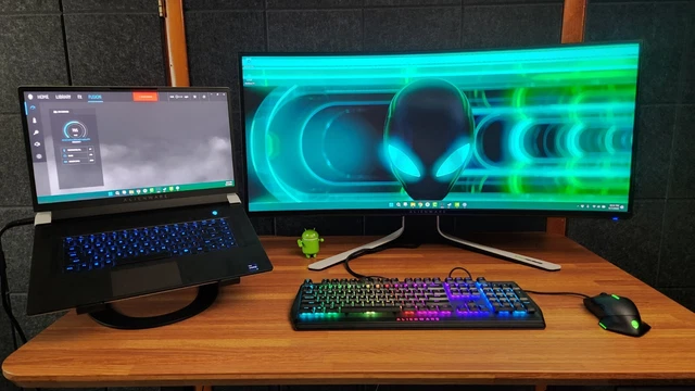 ALIENWARE AW3821DW ULTRAWIDE Curved Gaming Monitor 38-Inch WQHD - Lunar ...