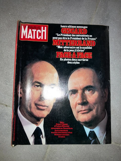 PARIS MATCH N°1668 15/05/1981 Mitterrand Giscard présidentielles Ad Savignac G48 EUR 3,50 ...