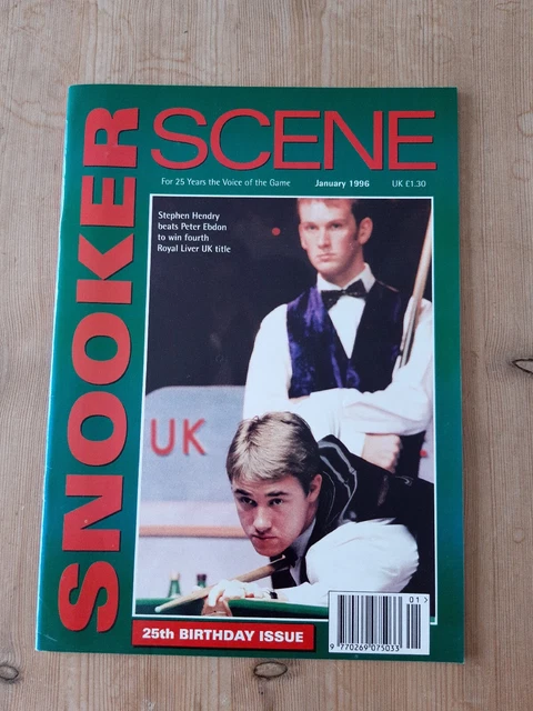 SNOOKER SCENE MAGAZINES 12 copies Jan 1996 - Dec 1996 VGC £34.99 ...