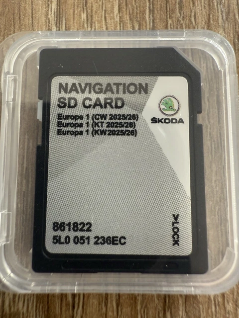 SKODA 2025/2026 Satellite Navigation Sat Nav SD Card Europe, £37.07 ...