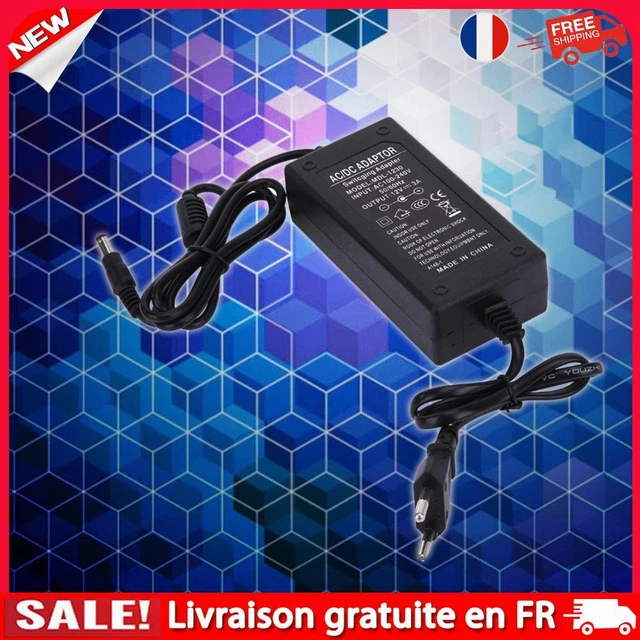 ADAPTATEUR SECTEUR 12V 3A AC vers DC convertisseur de câble double ...