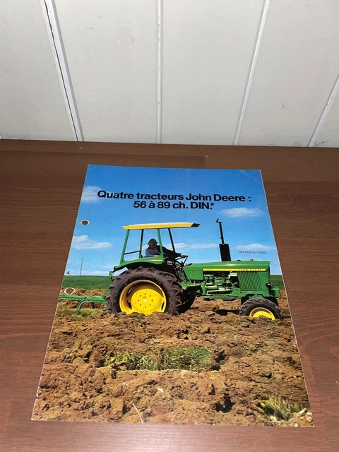 BROCHURE PROSPEKT PROSPECTUS GAMME TRACTEUR JOHN DEERE SERIE 30 tractor-traktor EUR 6,99 ...