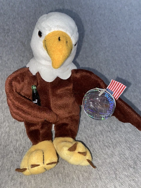 COCA COLA REEGLE the Eagle USA 1999 International Collectable Plush Beanie Toy £5.45 - PicClick UK