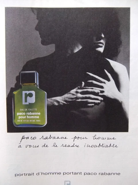 PUBLICITÉ DE PRESSE 1985 Paco Rabanne Pour Homme Eau De Toilette EUR 3 ...