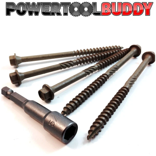 Timberfix Screws 6.7 Hex Head Landscape Wood Screws For Sleepers ...