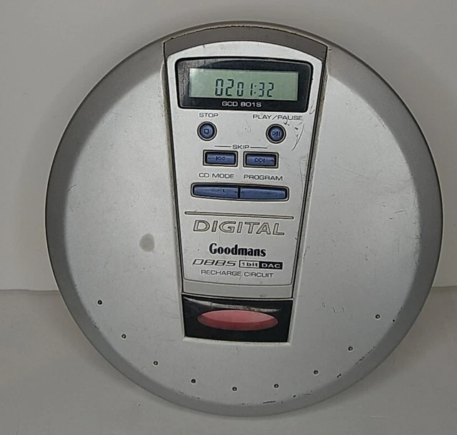 GOODMAN'S GCD 801S portable cd Walkman Fully Working No Headphones. £14 ...