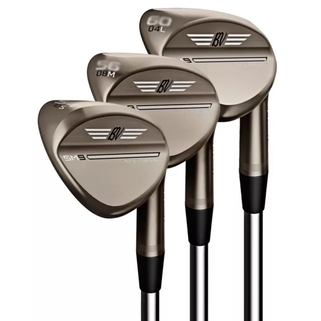 TITLEIST VOKEY SM9 Brushed Steel Wedge- 52 LOFT / 8 BOUNCE /F GRIND £129.99 - PicClick UK