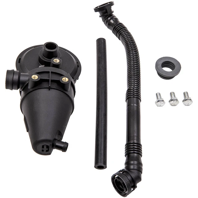 OIL SEPARATOR PCV Vent Valve + Breather Hose for BMW 528i E39 2.8L M52 ...