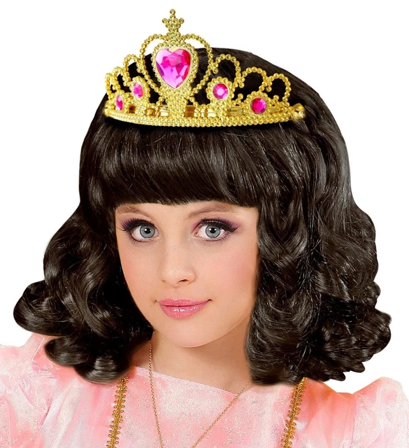 GOLD PRINCESS TIARA Crown Diadem Heart for Women - Fancy Dress ...