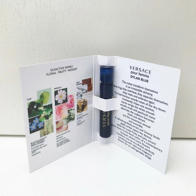 1X VERSACE DYLAN Blue Pour Femme Eau de Parfum mini Spray, 1ml, Brand ...