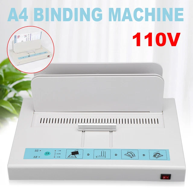 ELECTRIC HOT MELT Glue Binding Machine A4 Paper Book Binder 50mm ...