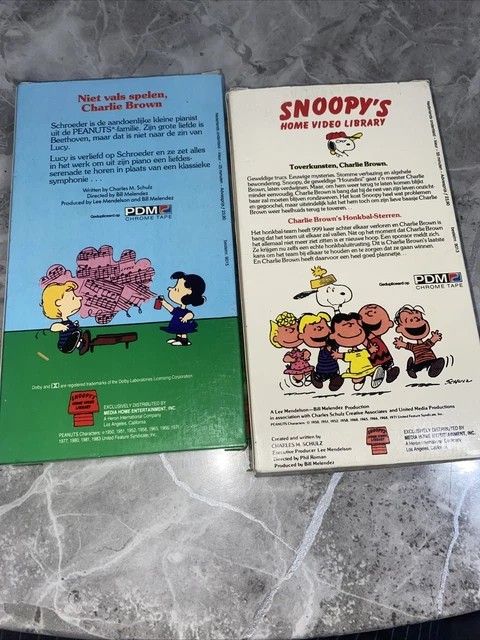 SNOOPY VHS Home Video Library , Charlie Brown Snoopy Classic Bundle X2 ...