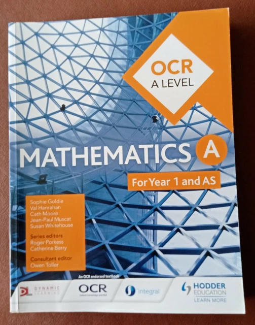 OCR A LEVEL Mathematics Year 1 (AS) £32.50 - PicClick UK