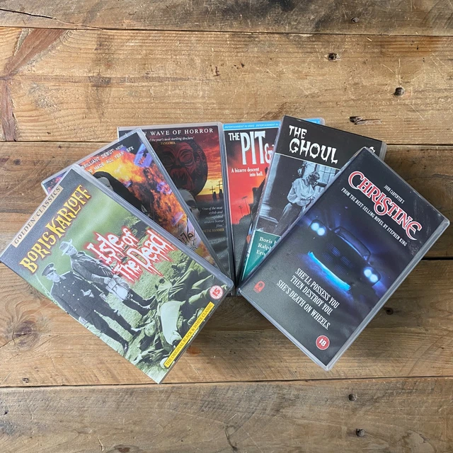 HORROR VHS BUNDLE x5 Films - Christine/The Ghoul/Dark Waters £15.00 ...