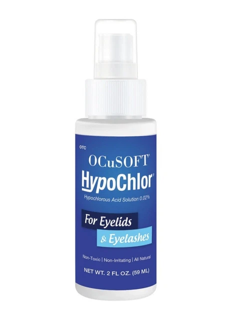 NEW OCUSOFT HYPOCHLOR Cleanser Solution For Eyelids & Eyelashes - By ...