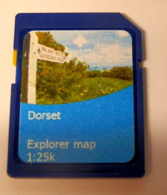 SATMAP MAP CARD: Dorset 1:25k Explorer Map for Active 10 & 12 £18.00 ...