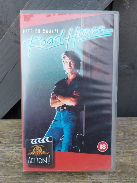 ROAD HOUSE VHS Patrick Swayze Vintage Big Box Movie Film Roadhouse ...
